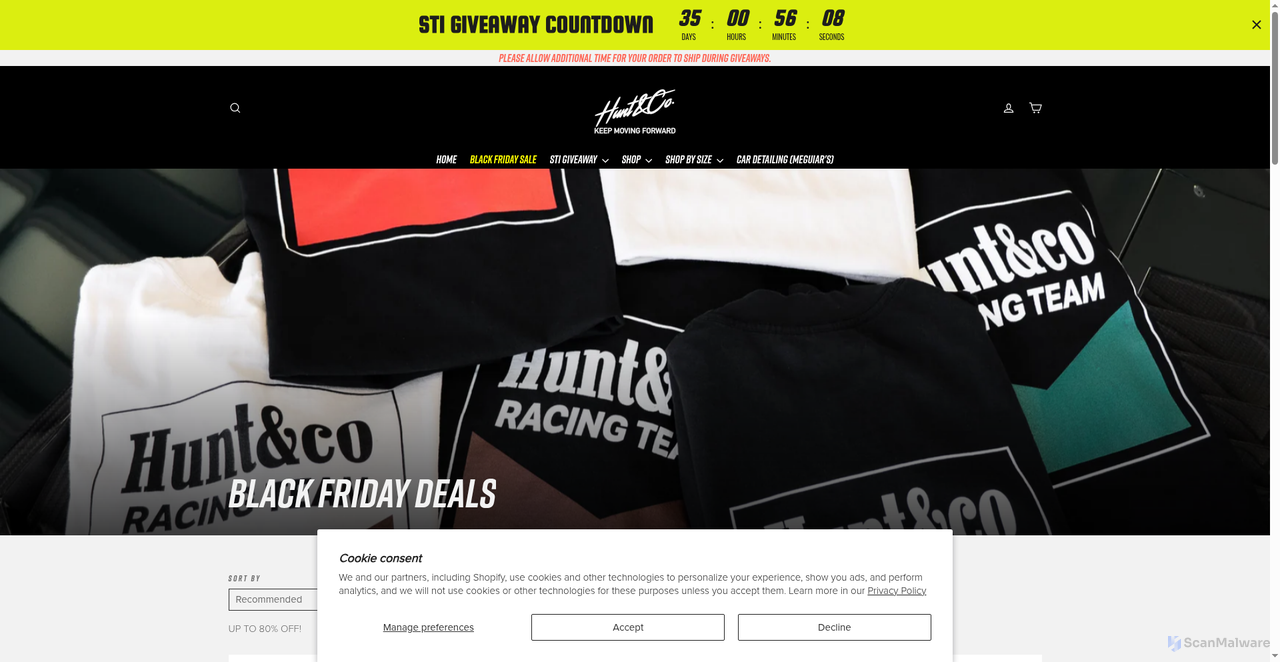 Security Report: thehuntandcompany.com - Analysis | ScanMalware